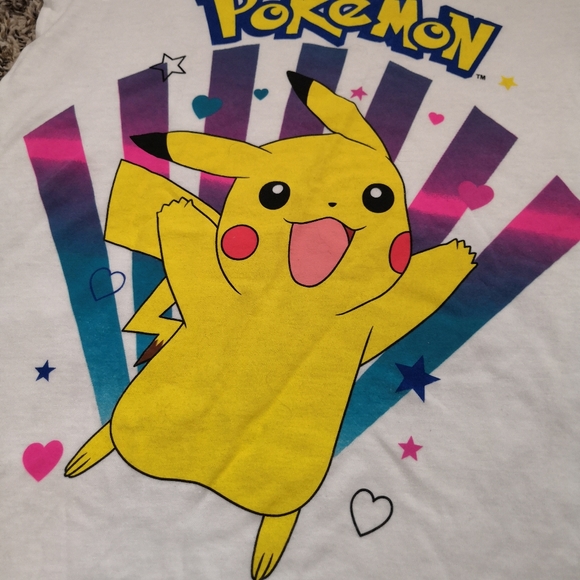 Mighty Fine | Tops | Nwot Pokemon Jumping Pikachu Tee Top | Poshmark